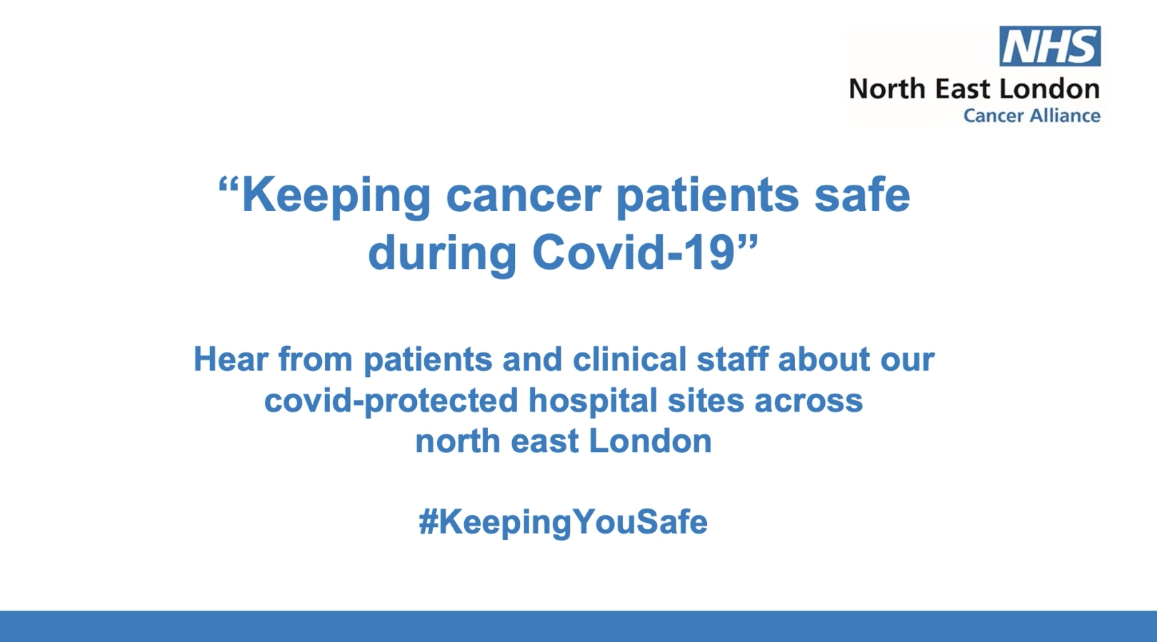 Keeping cancer patients safe | North East London Cancer Alliance